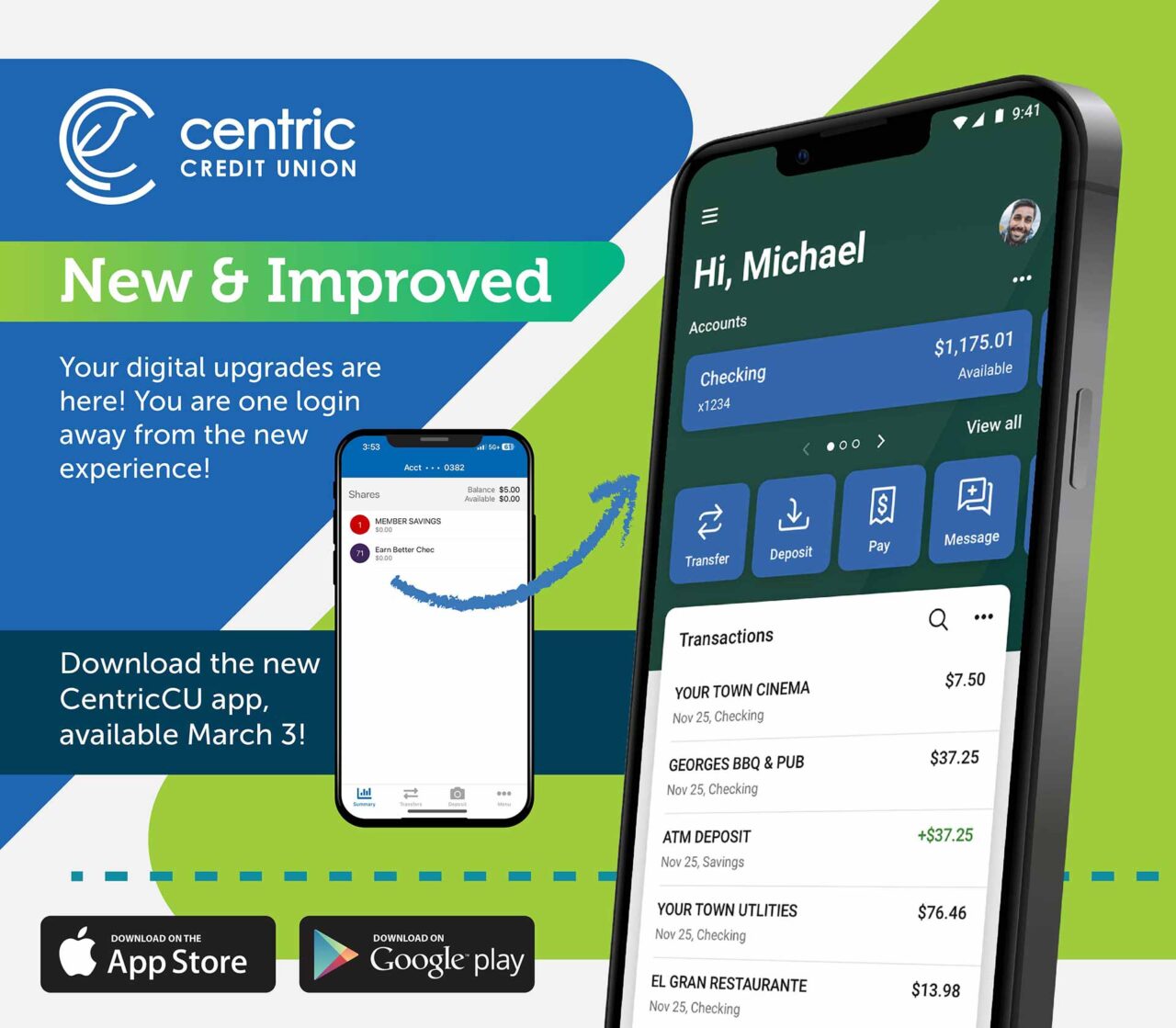 Online Banking Switchover | Centric Credit Union